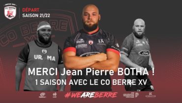 DÉPART JEAN-PIERRE BOTHA – CO BERRE XV